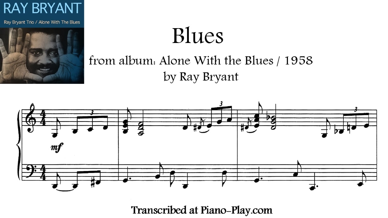 Blues - Ray Bryant (Sheet Music) | PDF Transcription